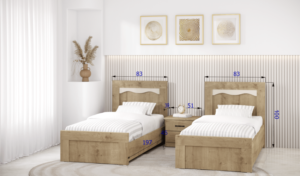 Formica sandwich bed- Model David - swiss dreams