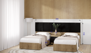 Formica sandwich bed- Model Rachel - swiss dreams